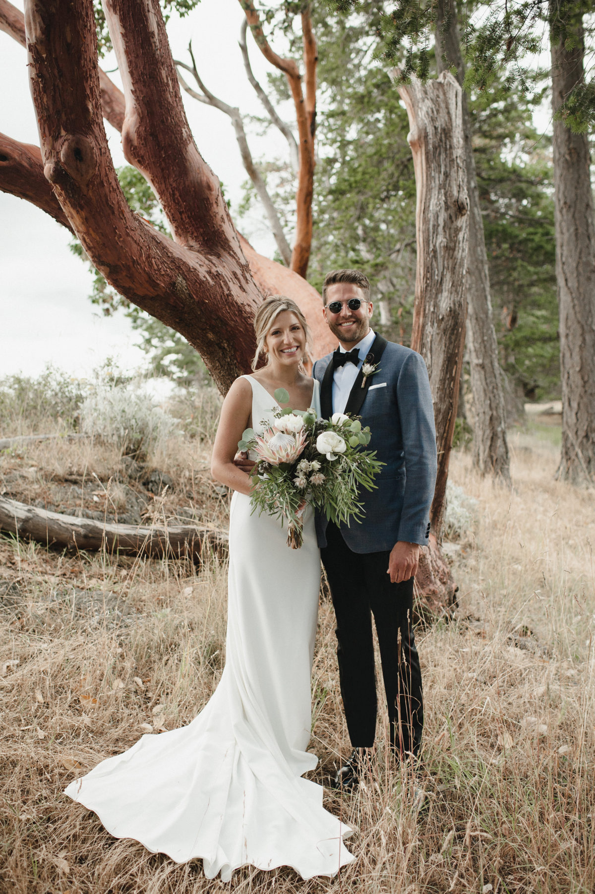 Minimalist Blue Wedding on a Pacific Northwest Island - Storyboard Wedding